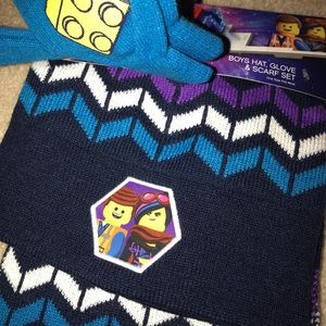 Lego | Other | New Lego Movie Hat Glove Scarf Set Boys One Size | Poshmark